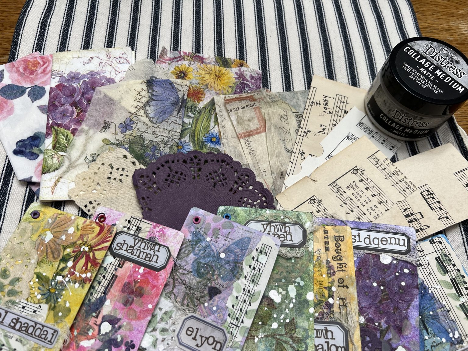 Mixed Media Prayer Cards - freely whole {living}