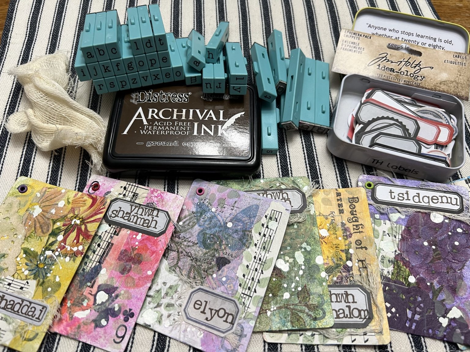 Mixed Media Prayer Cards - freely whole {living}